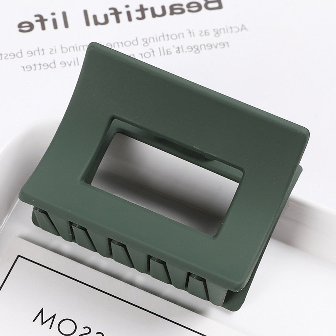 Hair Claw Clamp Clips: Matte Large Square Geometric - Etsy Australia