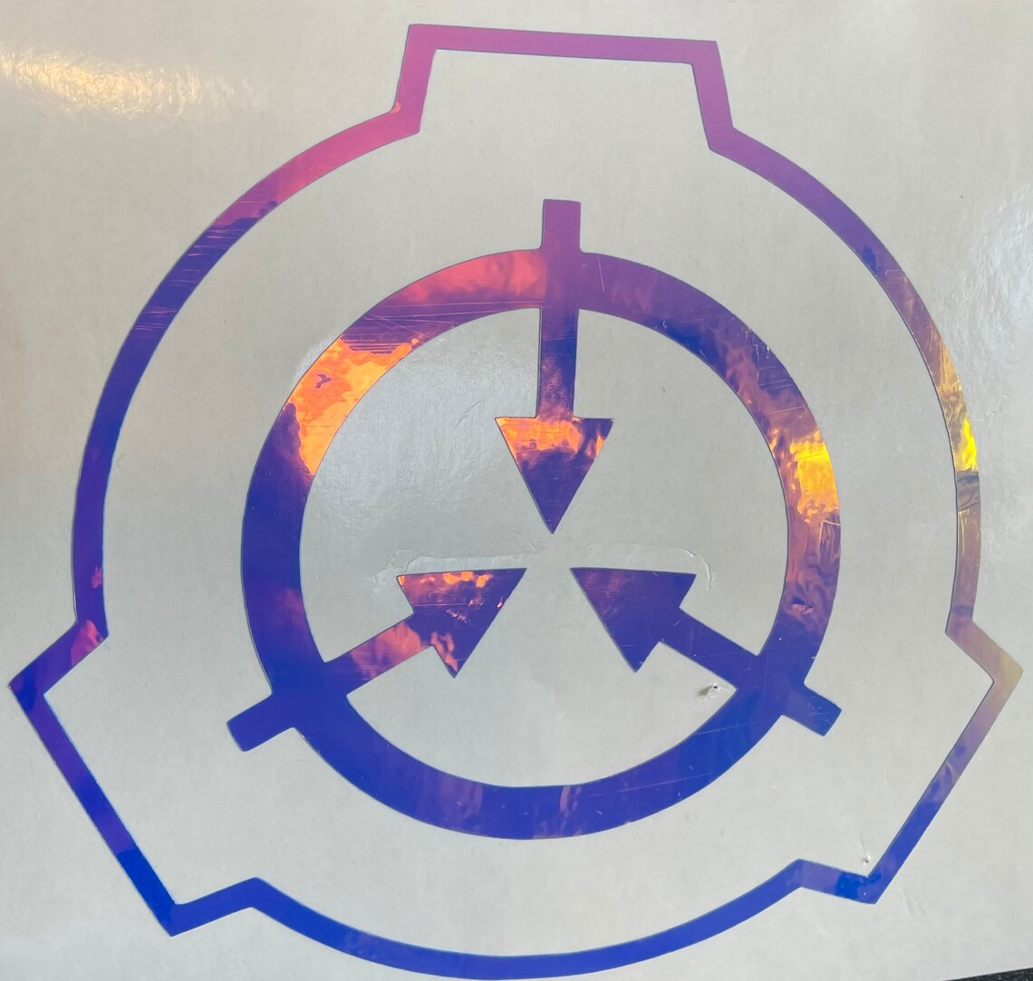 SCP Foundation Holographic Vinyl Decal Sticker Pink Multiple | Etsy