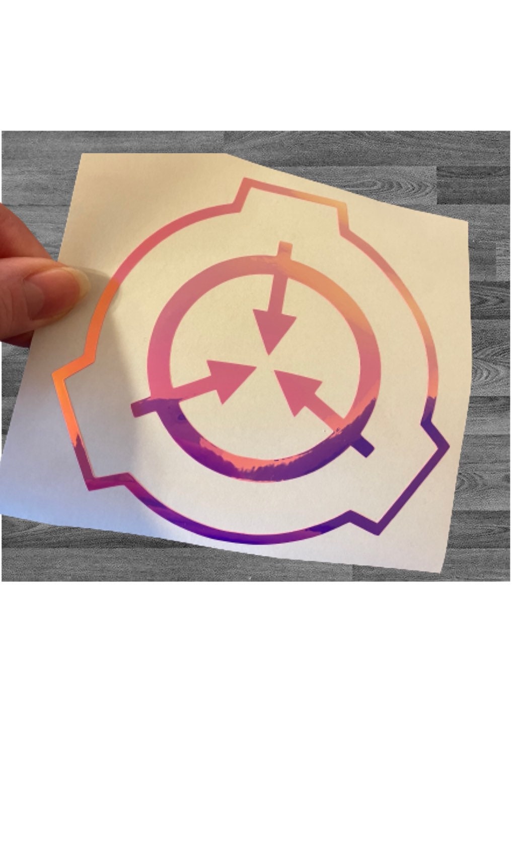 SCP Foundation Holographic Vinyl Decal Sticker Pink Multiple | Etsy