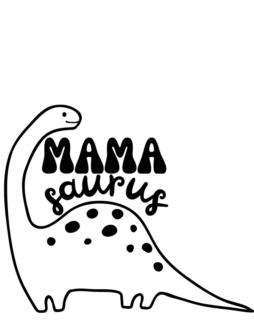 Mamasaurus Cricut Design - Etsy