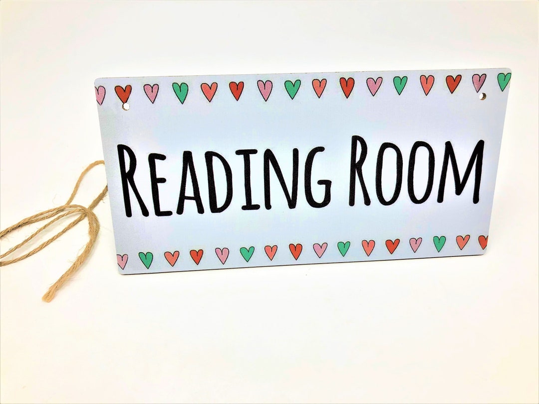 Reading Room Sign Wall Decor Book Lover Gift Wall Decal Room Decor - Etsy