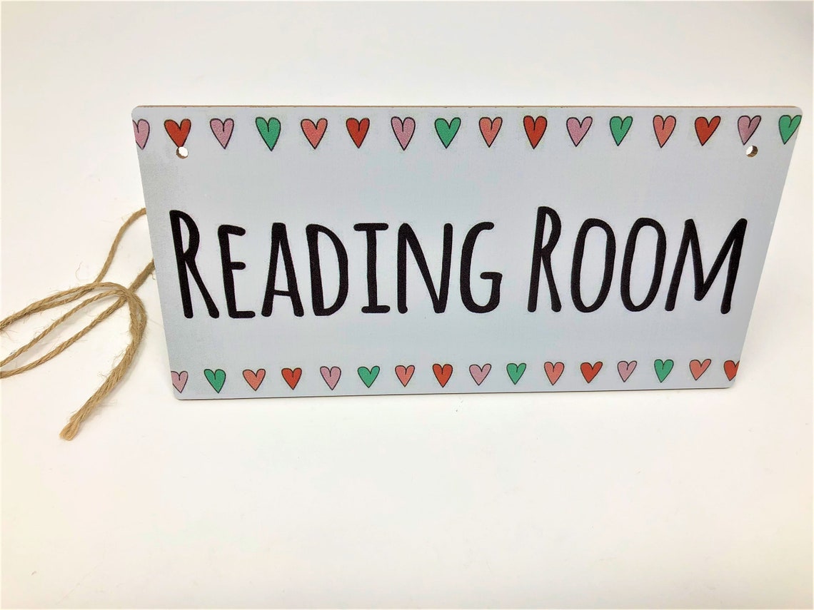 Reading Room Sign Wall Decor Book Lover Gift Wall Decal Room | Etsy