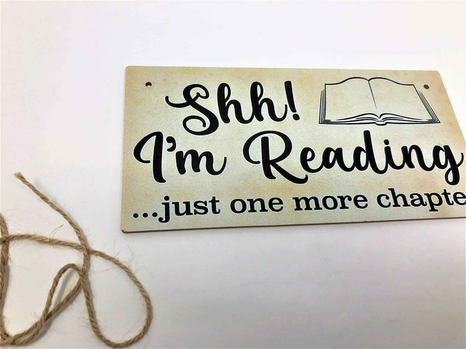 Shh I'm Reading Sign Wall Decor Book Lover Gift Wall - Etsy
