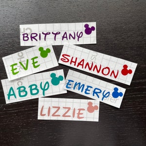 Disney Name Decal Custom Disney Name Sticker Personalized | Etsy
