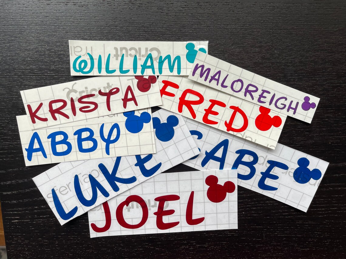 Disney Name Decal Custom Disney Name Sticker Personalized | Etsy