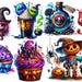 148 Halloween Elements Clipart Bundle, Cute Kids Halloween Pngs ...