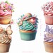 Spring Cupcake Clipart Bundle, Floral Cupcake PNG (digital Download) - Etsy