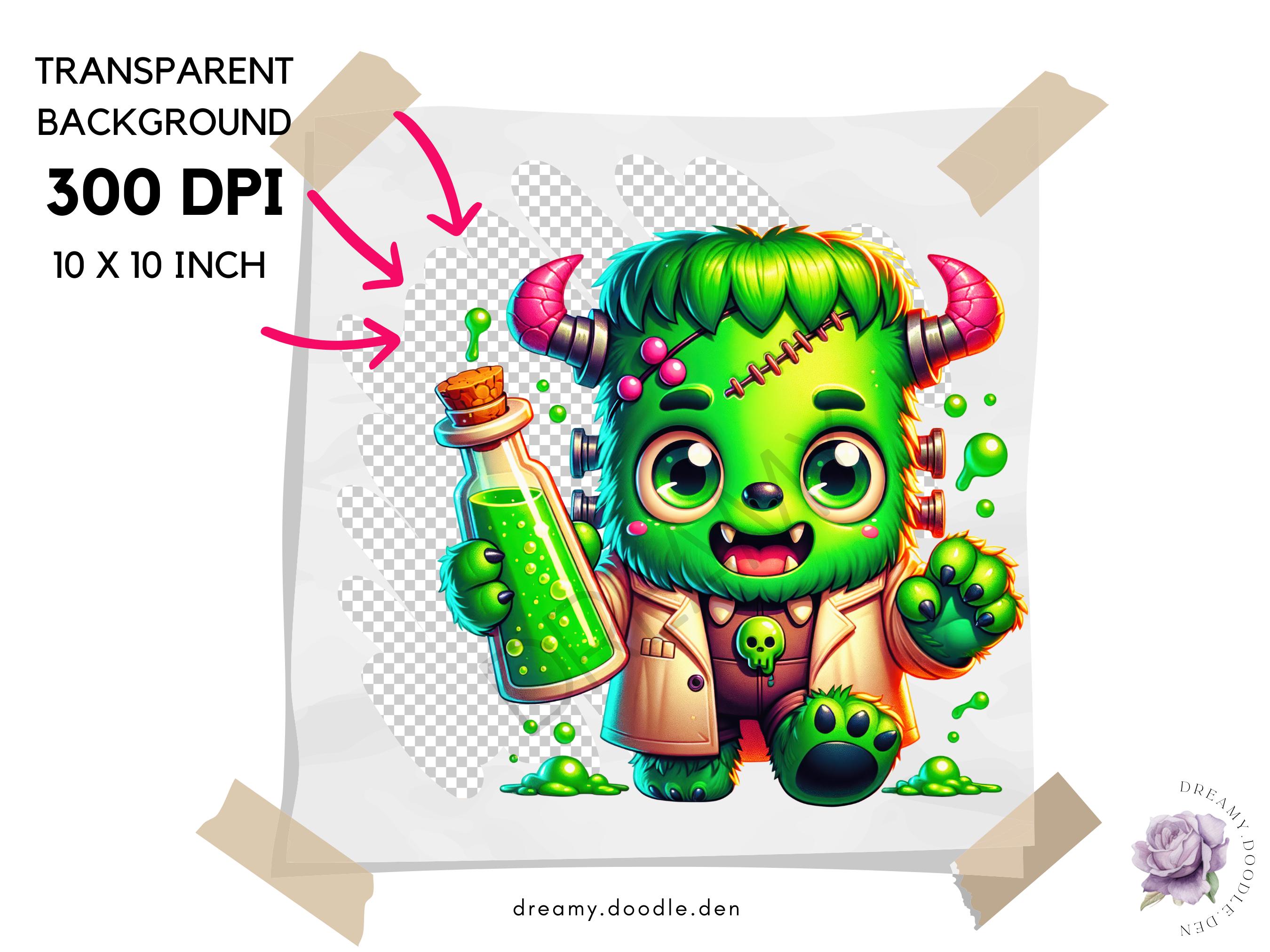 Cute Monsters Clipart Bundle, Adorable Monsters Clipart Bundle, Cute ...