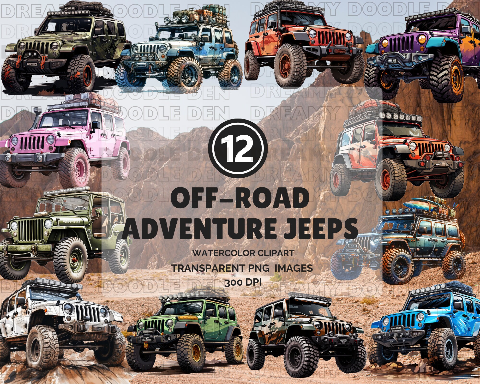 Off Road Jeep Clipart