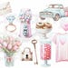 Pastel Love Clipart, Valentine's, Sweet Treats, Candy Hearts, Cookies ...
