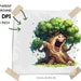 Whimsical Trees Clipart, Quirky Trees Clipart Bundle, Funny Faces ...