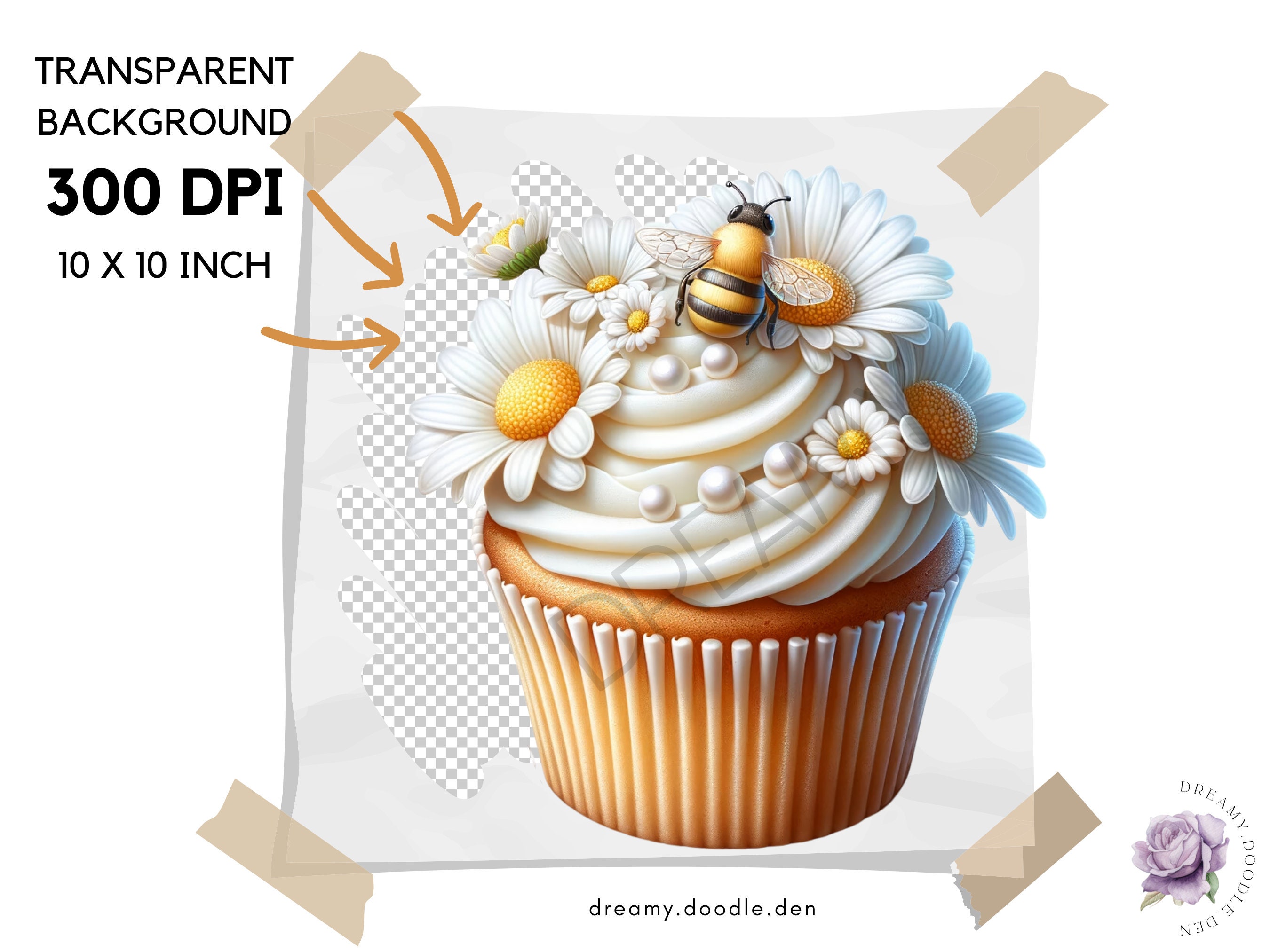 Spring Cupcake Clipart Bundle, Floral Cupcake PNG (digital Download) - Etsy