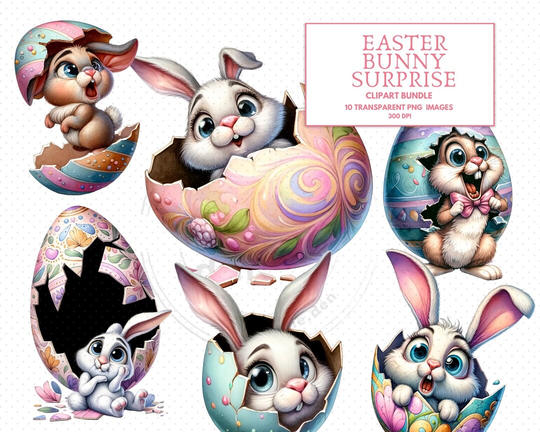 Easter Clipart, Bunny Clipart, Easter Egg PNG, Funny Rabbit Clipart ...