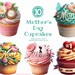 Mother's Day Cupcakes Clipart, Floral PNG (digital Download) - Etsy