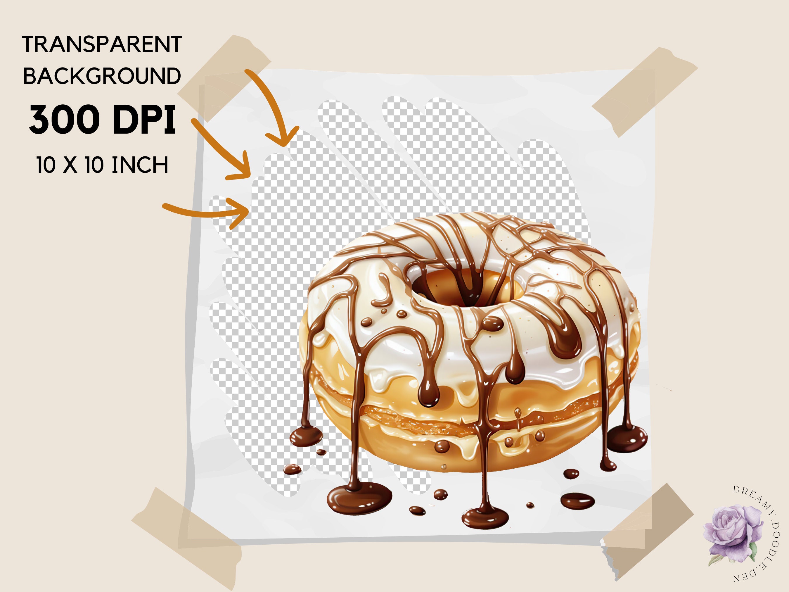 Donuts Clipart Bundle, Cute Donut Clipart, Donut Illustrations, Donut ...