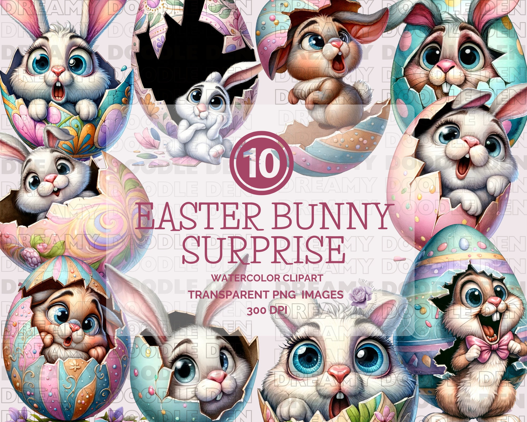 Easter Clipart, Bunny Clipart, Easter Egg PNG, Funny Rabbit Clipart ...