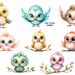 Watercolor Pastel Bird Clipart Bundle, Cute Pastel Birds Clipart Bundle ...