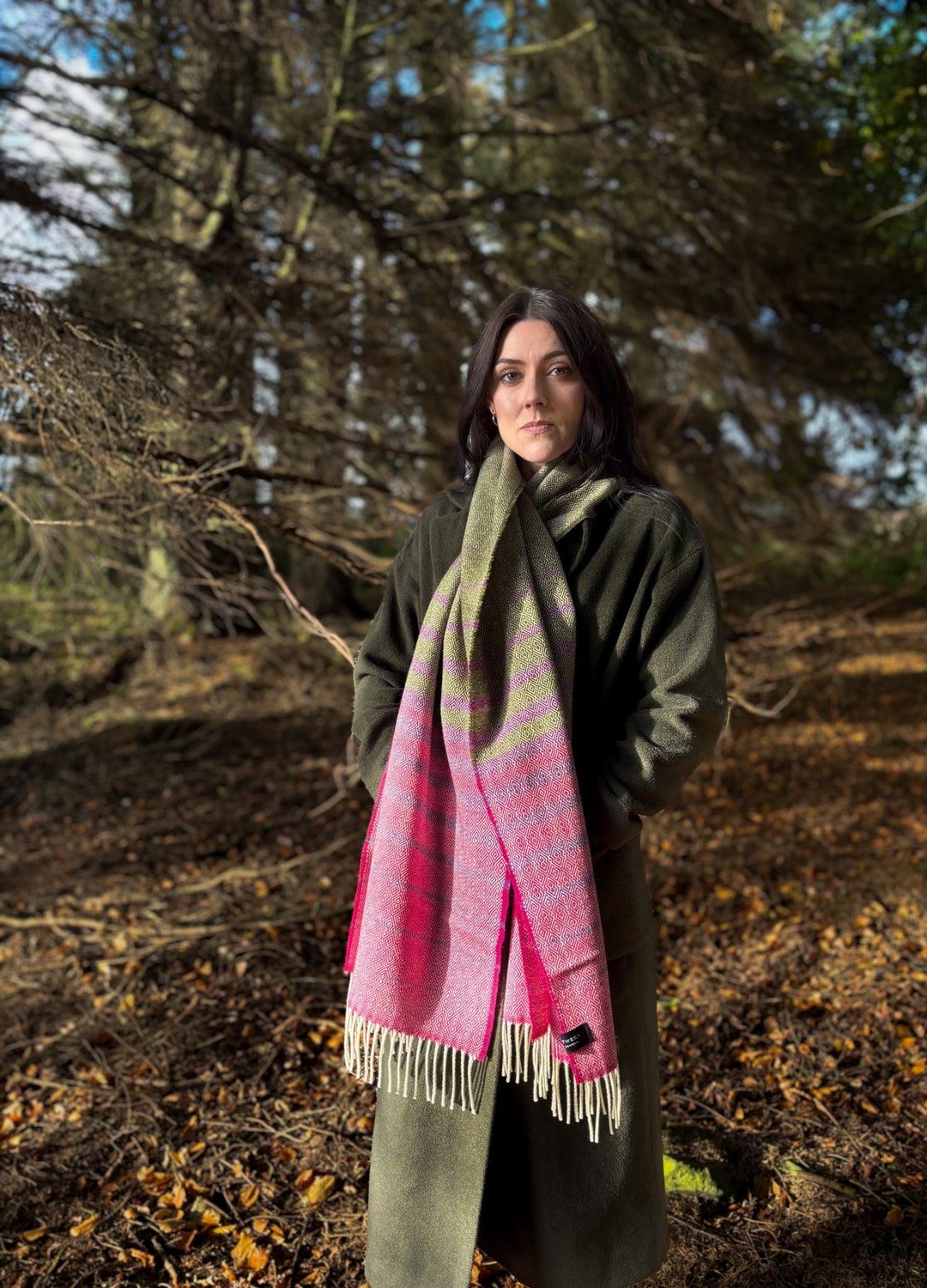 Hills of Donegal Elsie Tweed Woven Scarf-oversized Scarf - Etsy