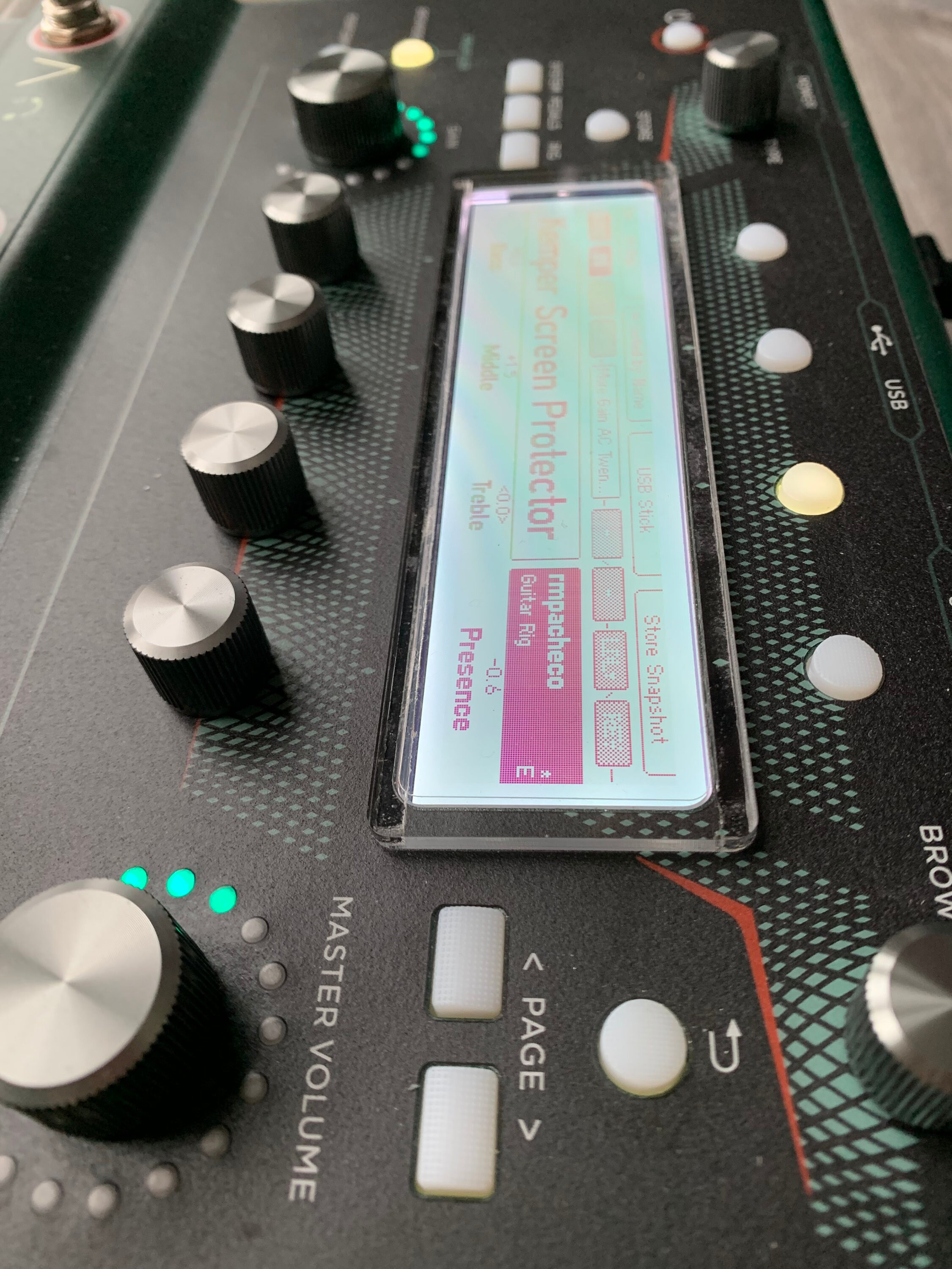 Kemper Plexiglass Display - Screen Protector for Remote-rack-stage-head ...