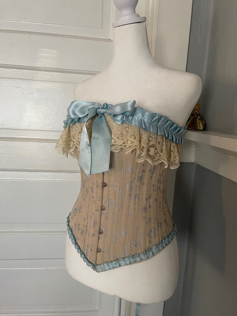 Early 2000s Handmade Steel Boned Victorian Style Corset. 1890 Replica ...