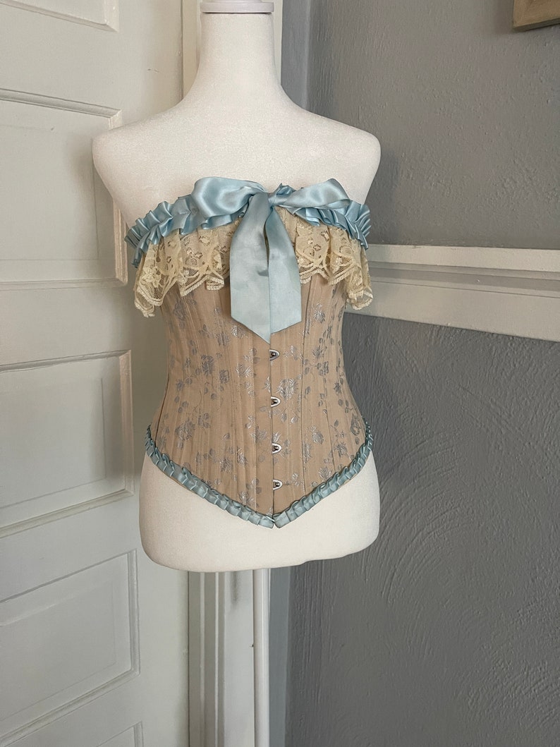 Early 2000s Handmade Steel Boned Victorian Style Corset. 1890 Replica ...