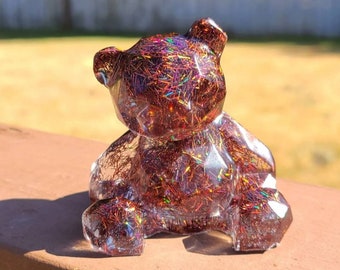 Resin Teddy Bear Figurine | Etsy