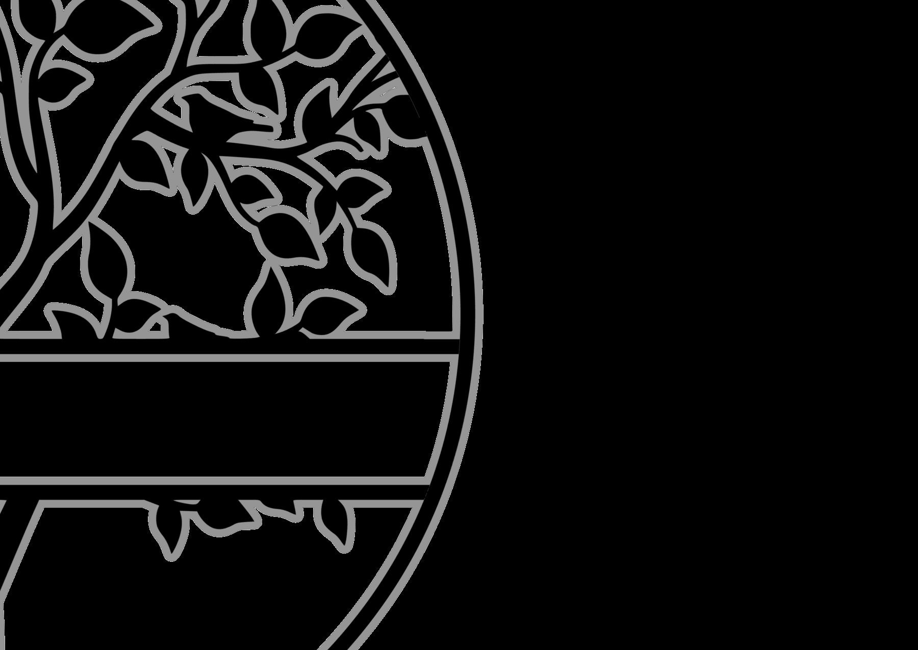 Tree Monogram SVG File - Etsy