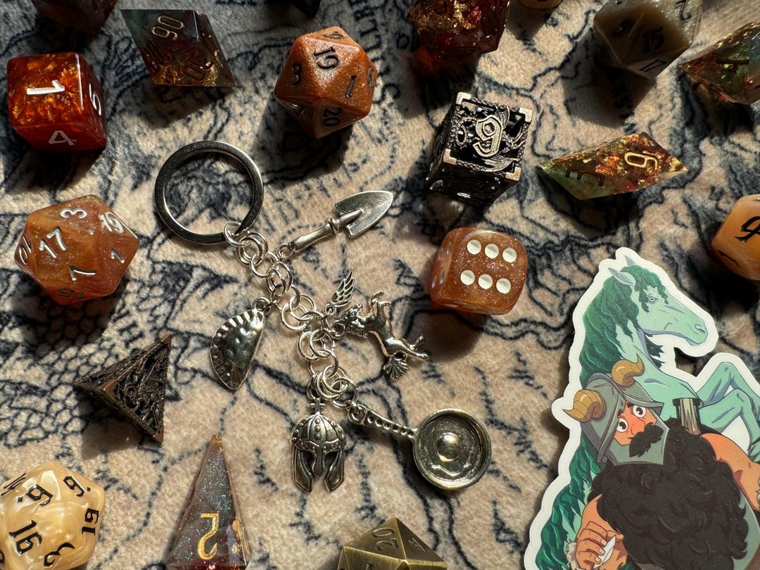 The Dwarf Chef - A Handmade Dunmeshi Keychain - Etsy