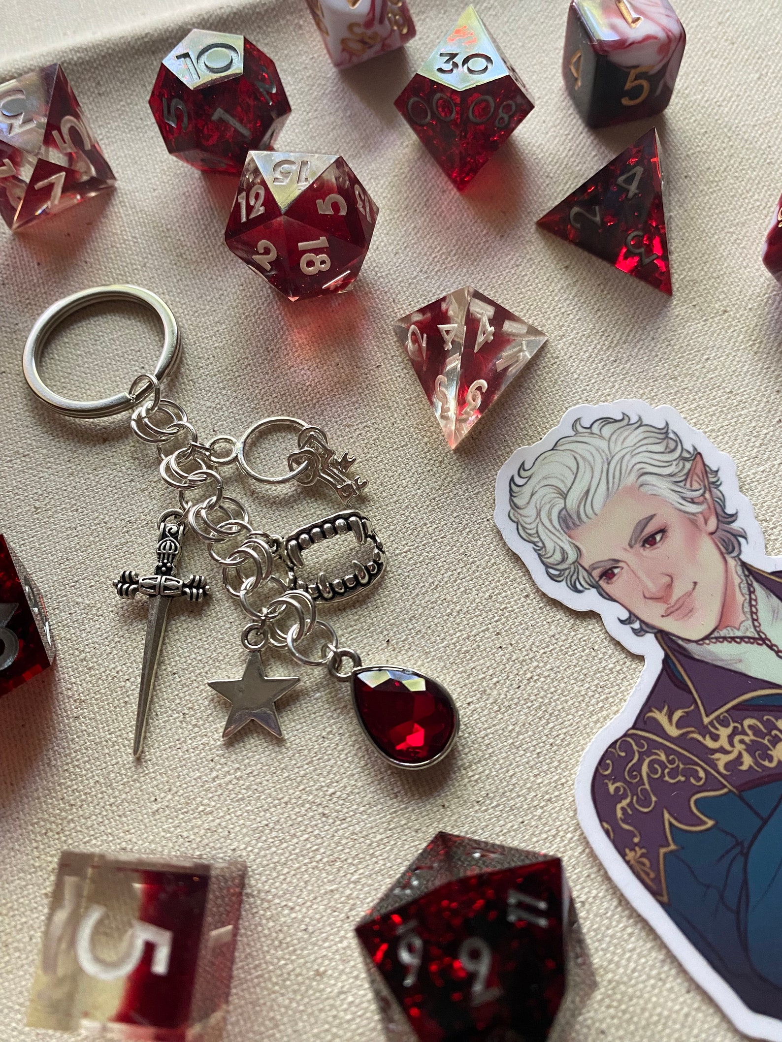 The Pale Elf - A Handmade BG3 Keychain - Etsy