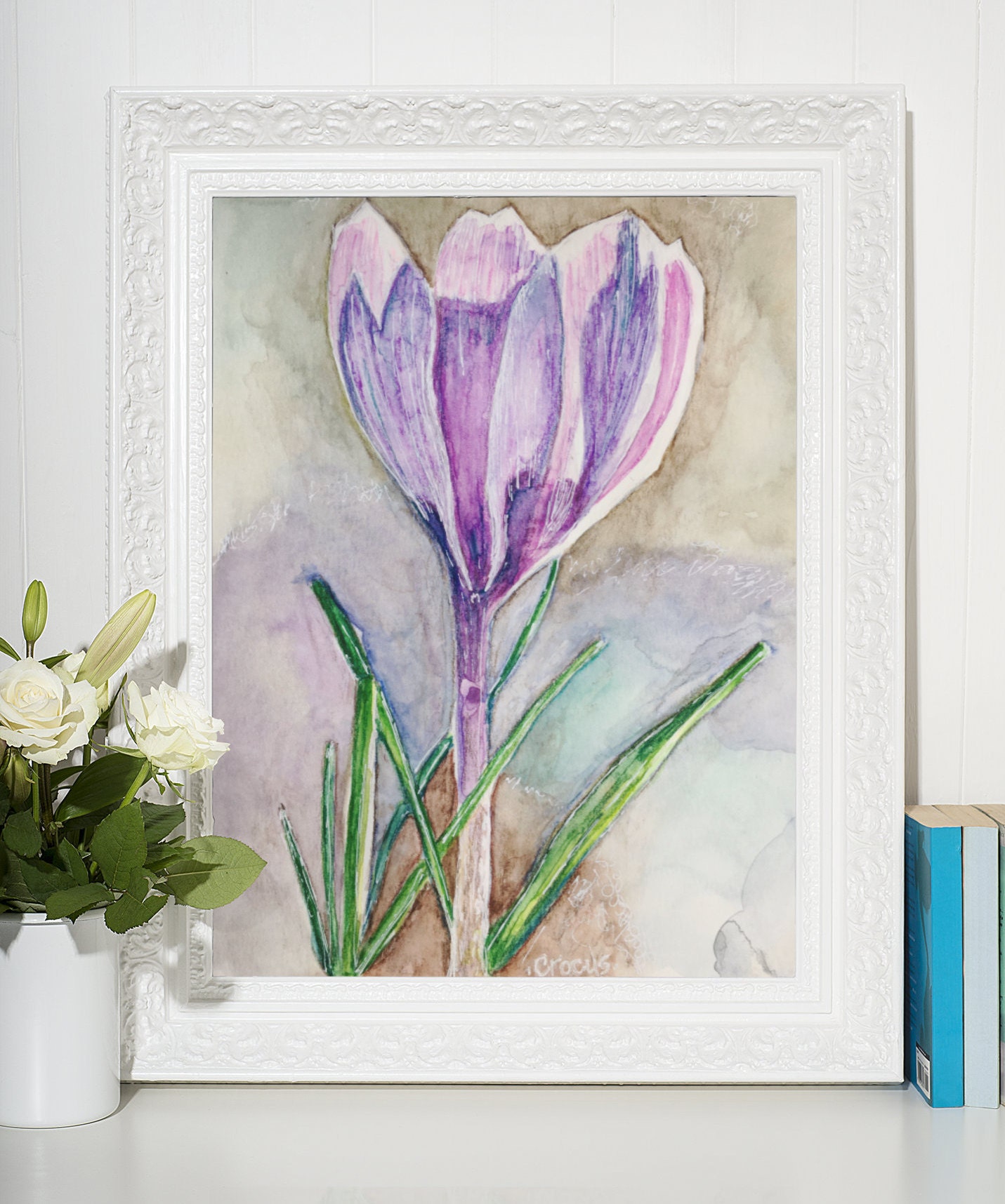 Crocus Art Print | Etsy