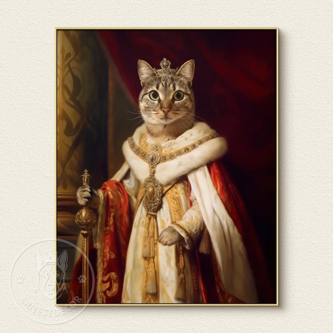 Custom Pet Portraits, Royal Pet Portraits, Queen Pet Portrait Special ...