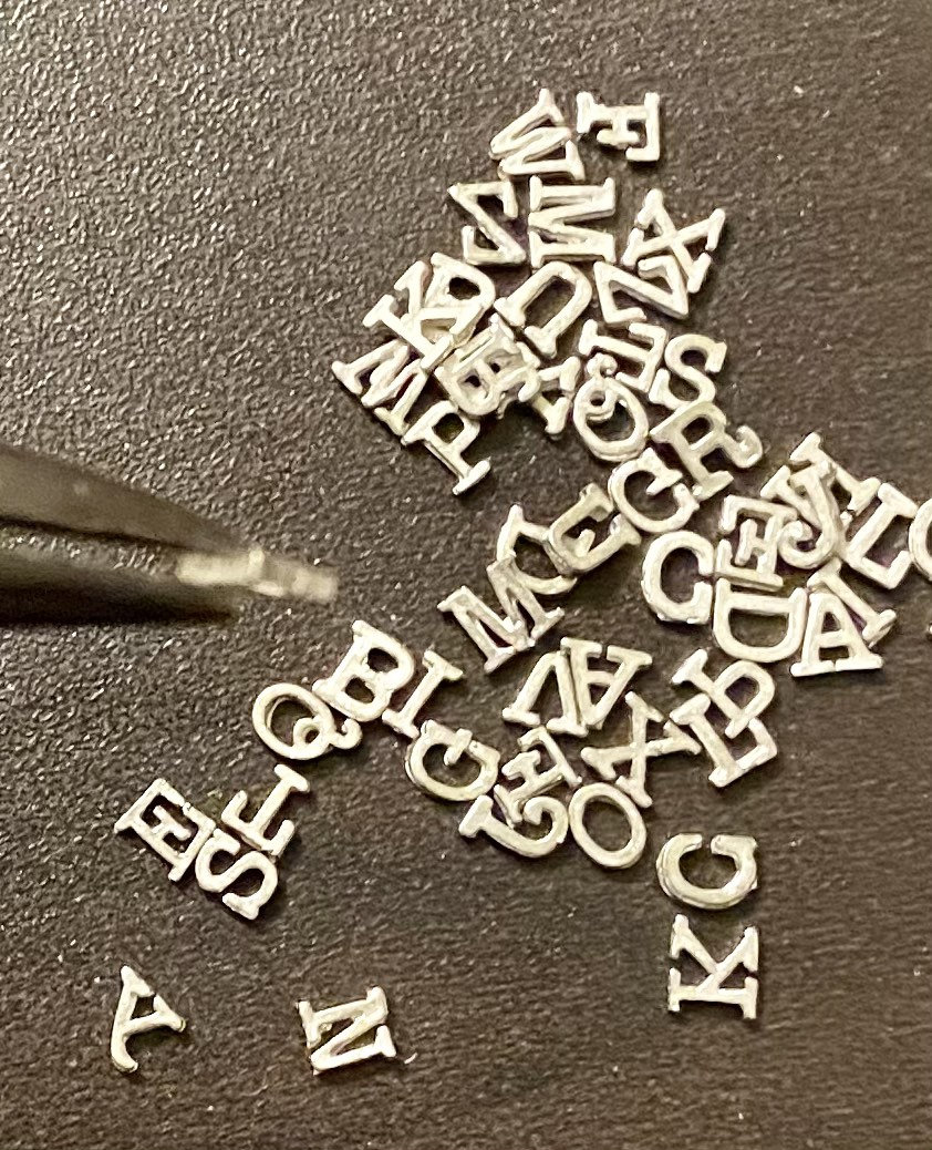 Floating Letters Floating Initial Charms Super Tiny Letters - Etsy