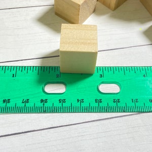 Wooden Block 2cm, Craft Blocks, Blank Unfinished Blocks for Crafting ...