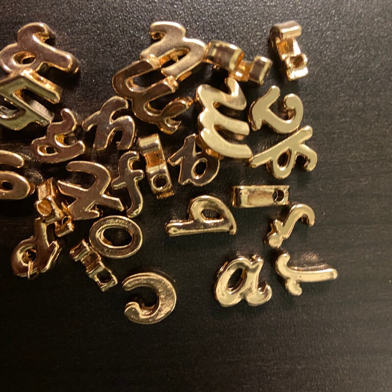 Cursive Letter Beads - Etsy