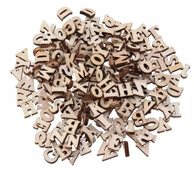 Small Wooden Letters Mini Wood Craft Letters Wooden Letters - Etsy