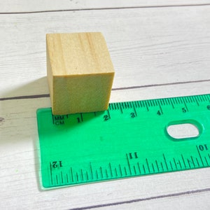 Wooden Block 2cm, Craft Blocks, Blank Unfinished Blocks for Crafting ...