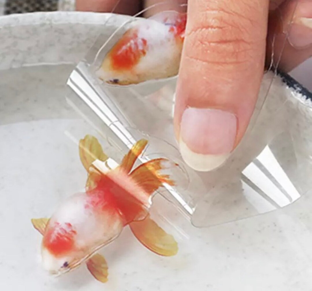 Clear Goldfish Stickers, Fish for Epoxy Craft, Fish Filling for Resin ...