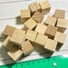 Wooden Block 2cm, Craft Blocks, Blank Unfinished Blocks for Crafting ...