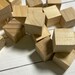 Wooden Block 2cm, Craft Blocks, Blank Unfinished Blocks for Crafting ...
