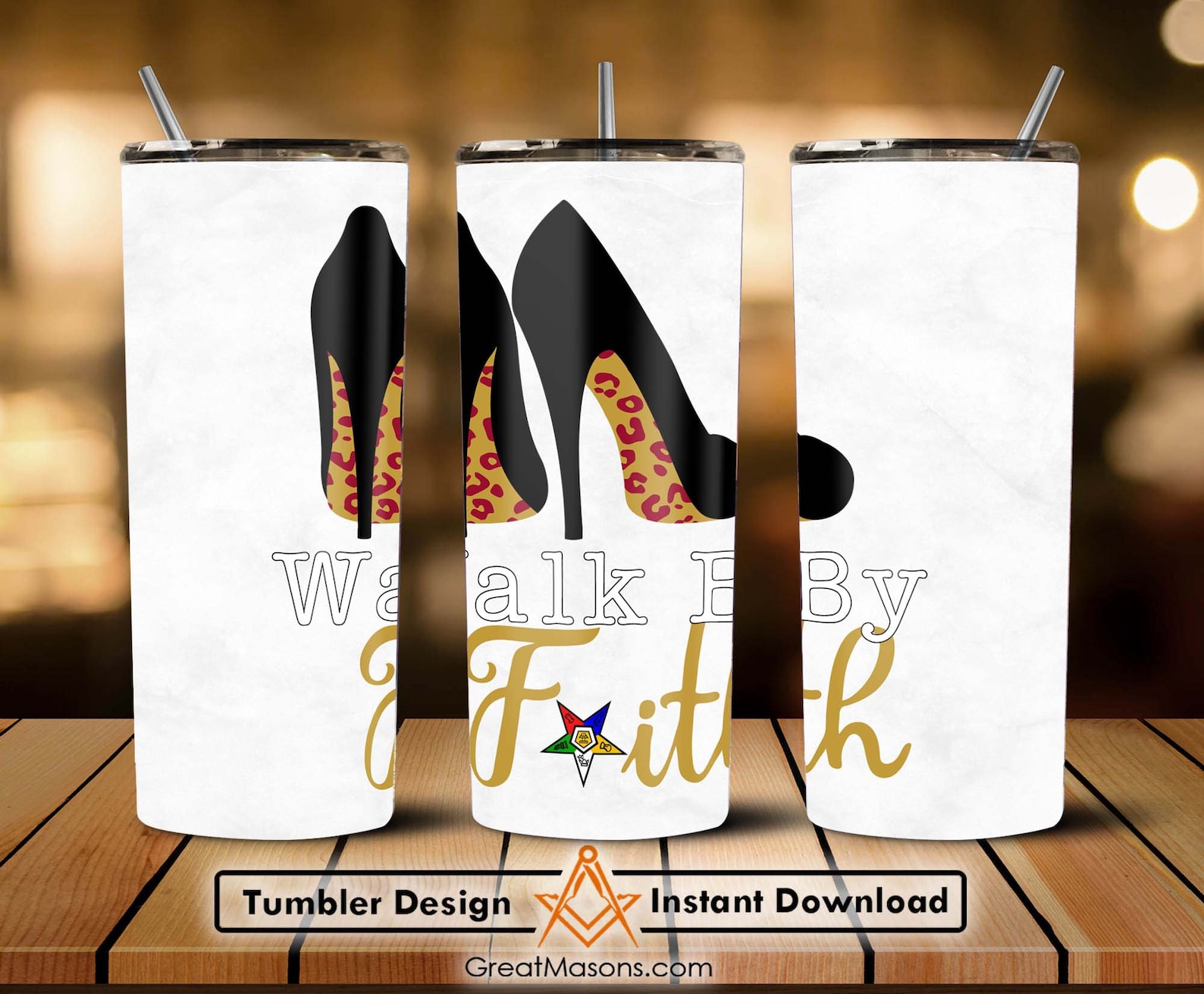 OES Sisters Walk by Faith Order of the Eastern Star 20oz 30oz - Etsy