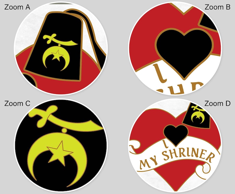 I Love My Shriner Heart Shrine Fez Sword Star Symbol Shriners ...