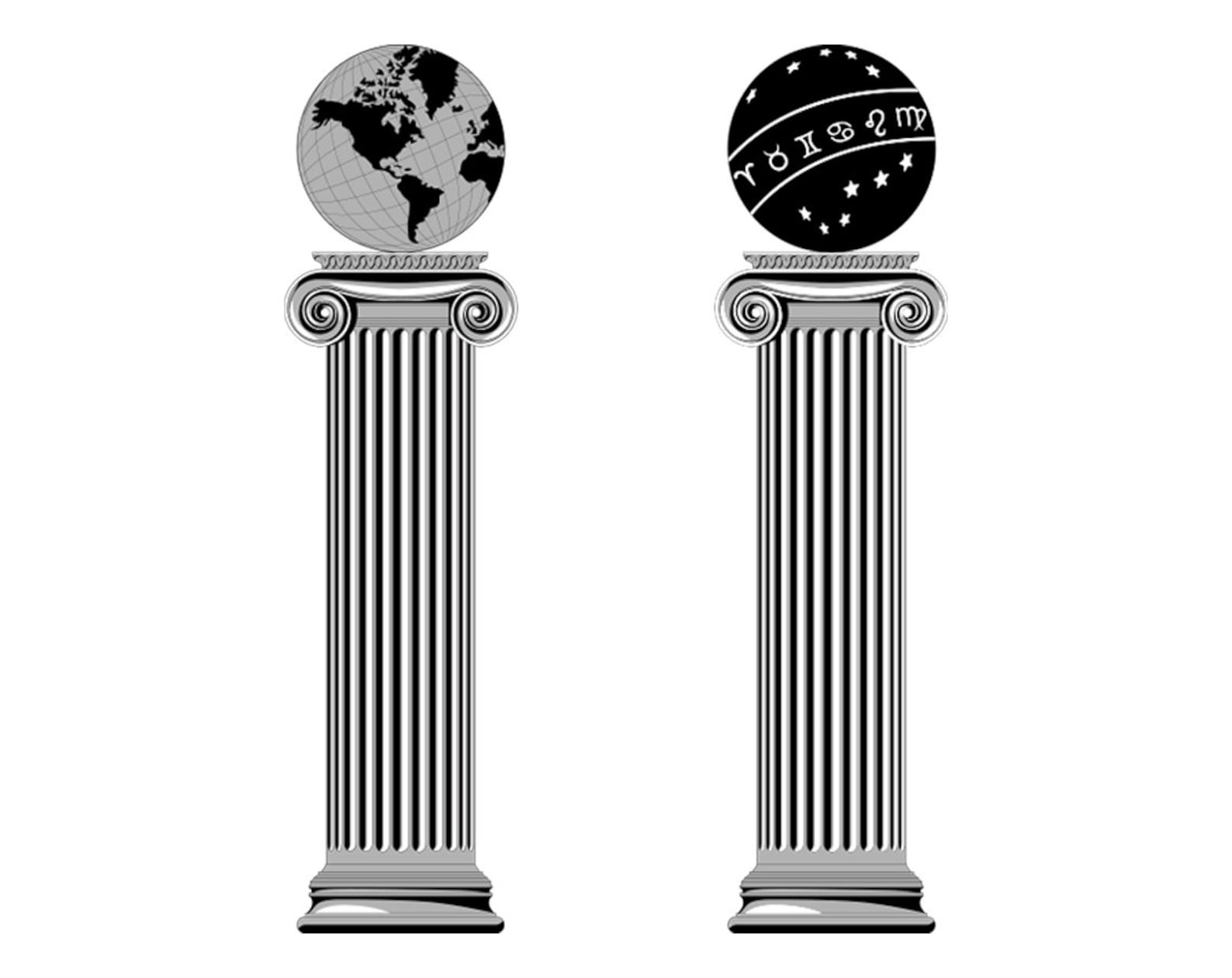 Masonic Columns Masonic Pillar File Great Masons Design - Etsy