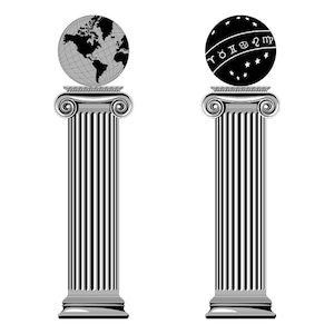 Masonic Columns Masonic Pillar File - Great Masons Design *SVG, Png ...