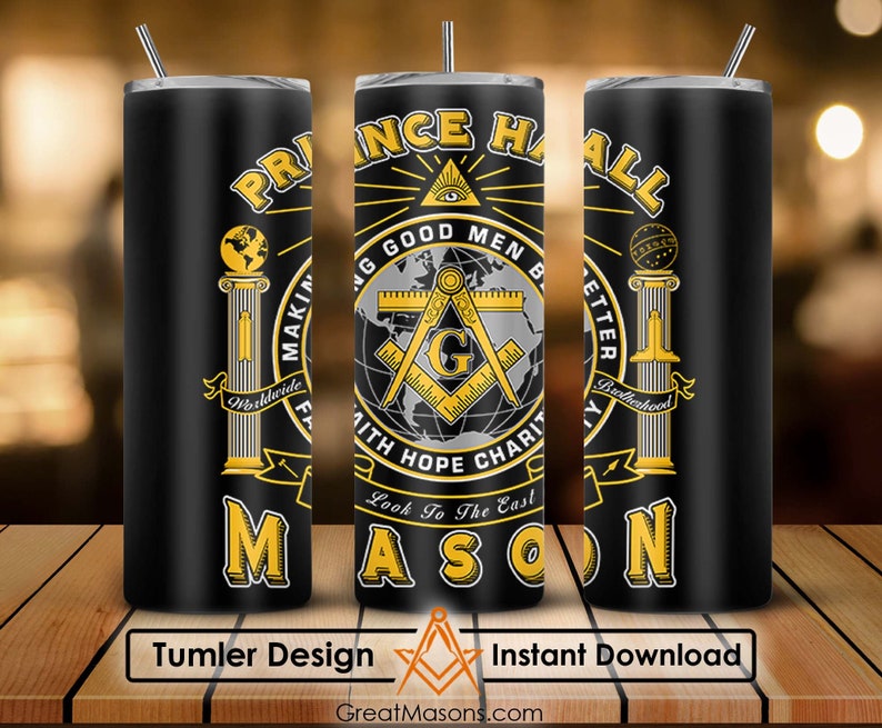 Prince Hall Mason Making Good Men Better Freemason 20oz 30oz - Etsy