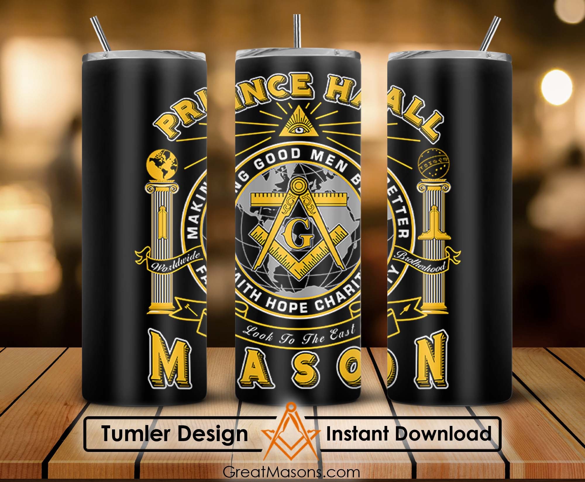 Prince Hall Mason Making Good Men Better Freemason 20oz 30oz - Etsy
