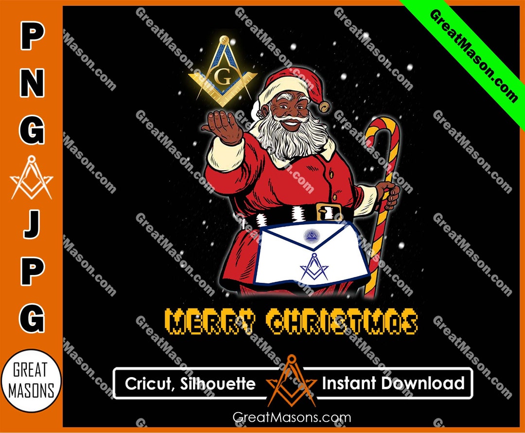 Masonic Santa Claus Merry Christmas Making Good Men Better World ...