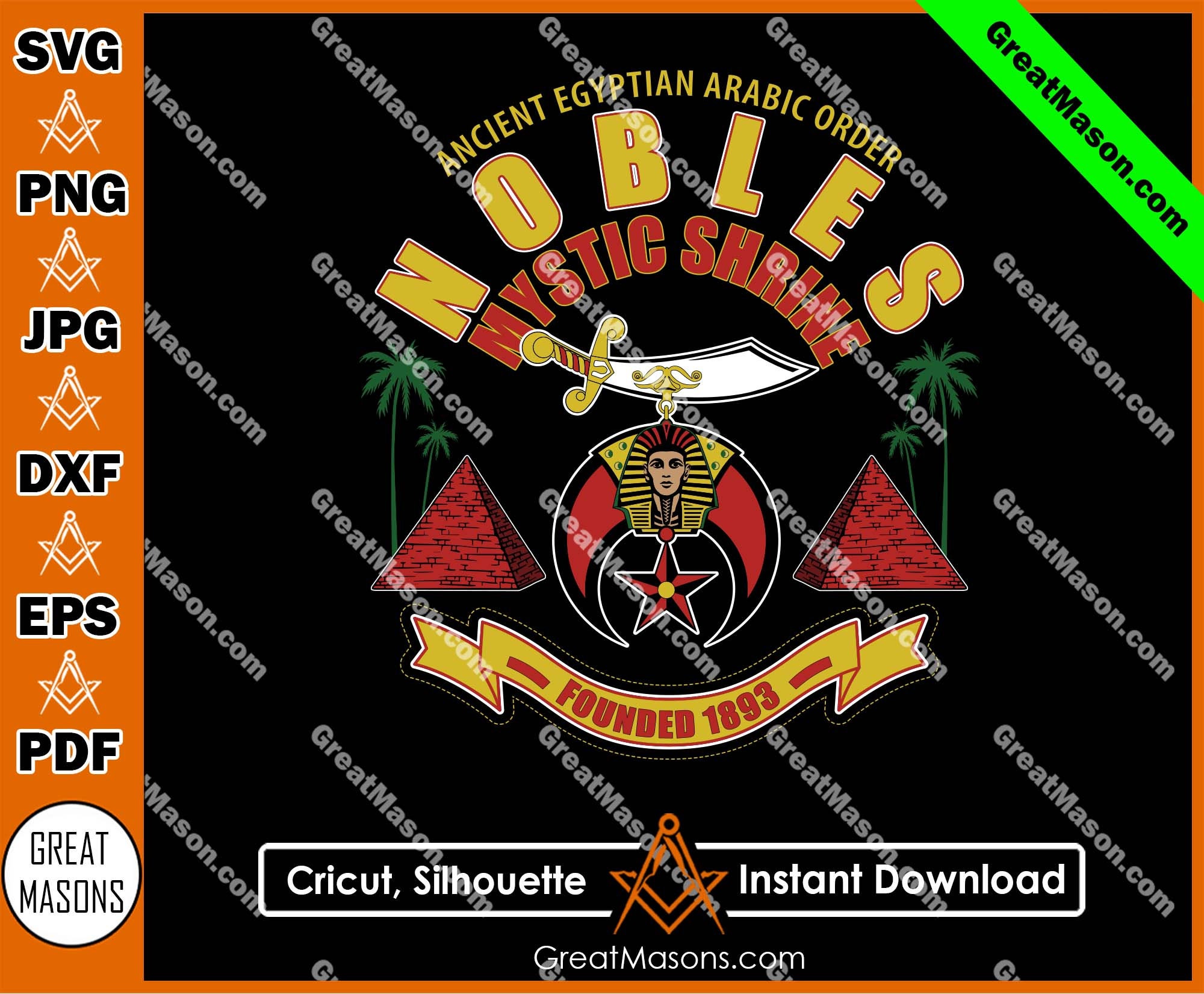 Nobles Mystic Shrine 1893 AEAONMS Camel Shriner Scimitar - Etsy