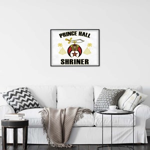 Prince Hall Shriner PHA Symbol Scimitar Crescent and Star Freemasonry ...