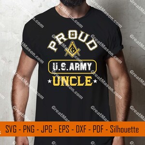 Proud US Army Brother, Dad, Uncle, Grandpa Symbol Masonic - Great ...