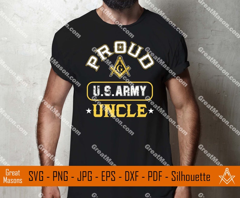 Proud US Army Brother Dad Uncle Grandpa Symbol Masonic - Etsy
